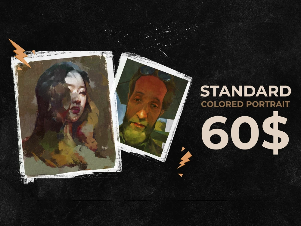 A digitally painted realistic portrait based on your photograph | Upwork