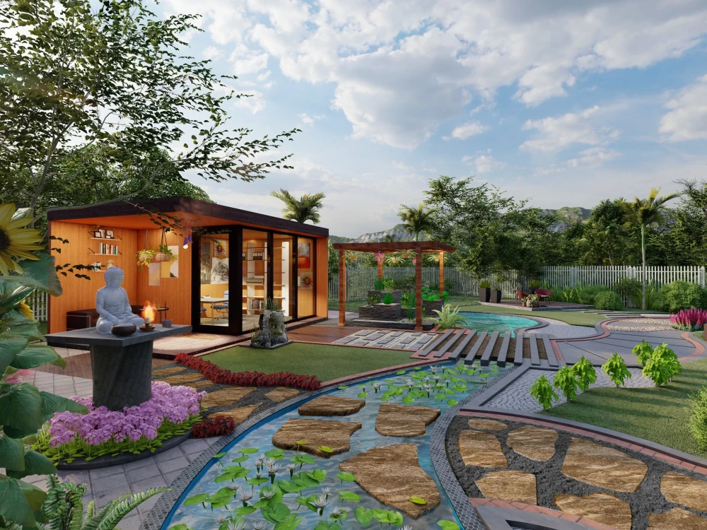 An Unique Landscape Design for Your Garden with Realistic Renderings ...