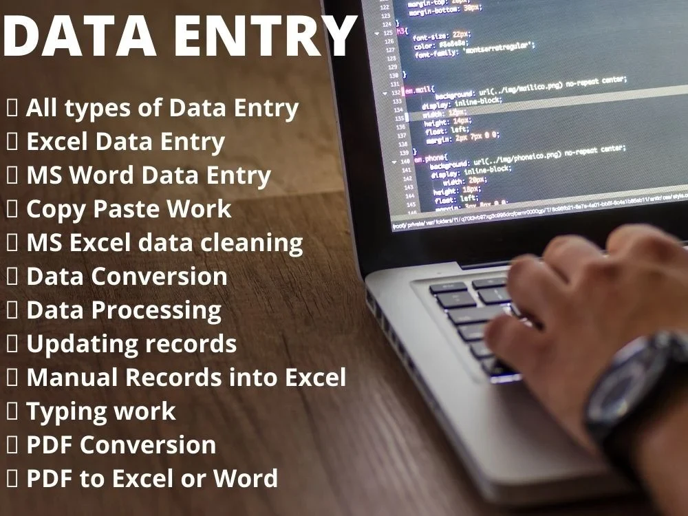Data Entry, Typing, MS Word & MS Excel Services | Upwork