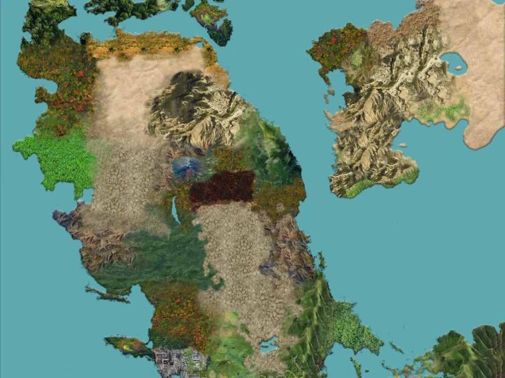 A custom fantasy map | Upwork