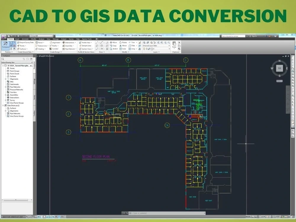 Survey data conversion from Auto CAD to ESRI GDB, SHP or any desired format | Upwork
