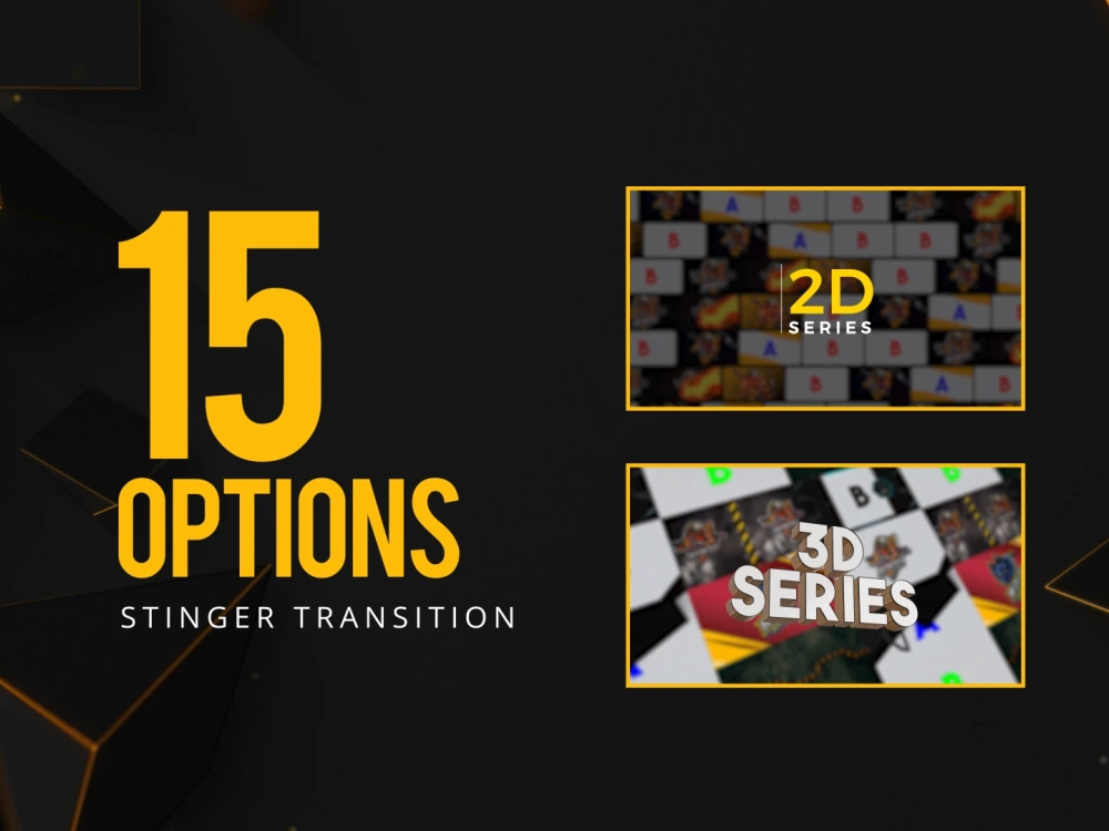 A professional stinger transition for twitch, youtube, and Facebook ...