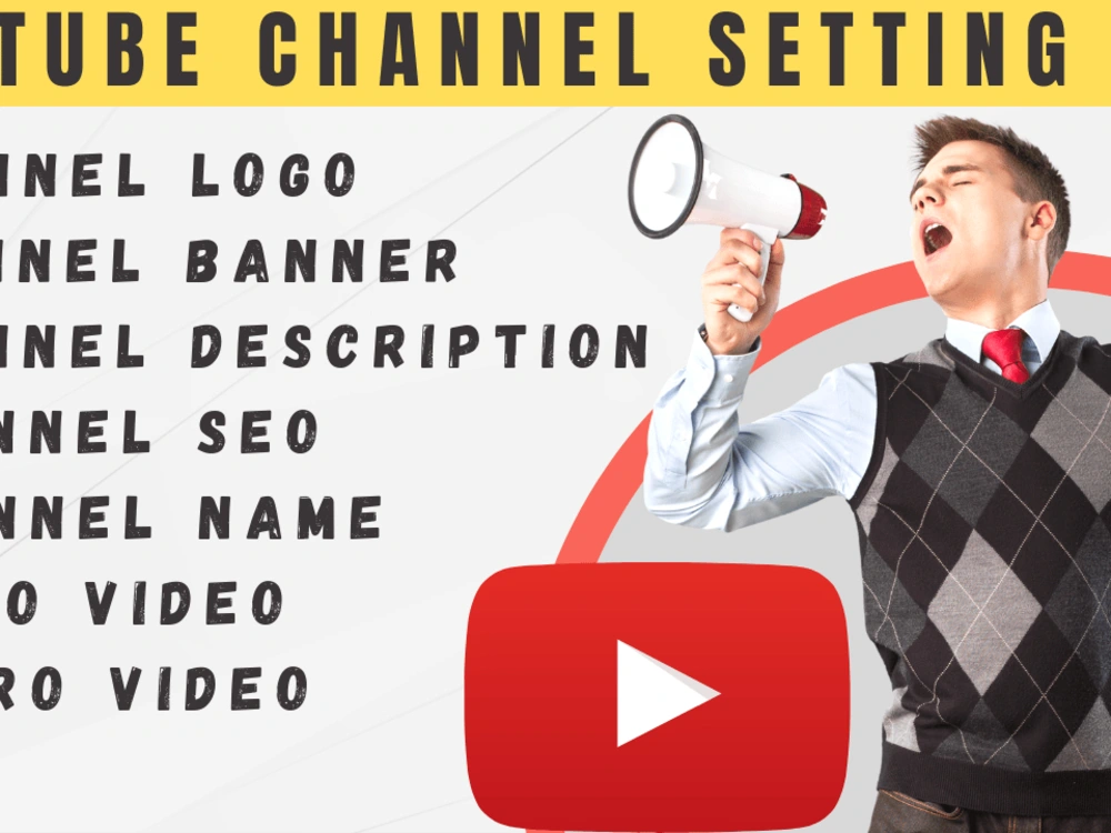 Branded youtube channel logo,banner ,description and intro/outro vides ...