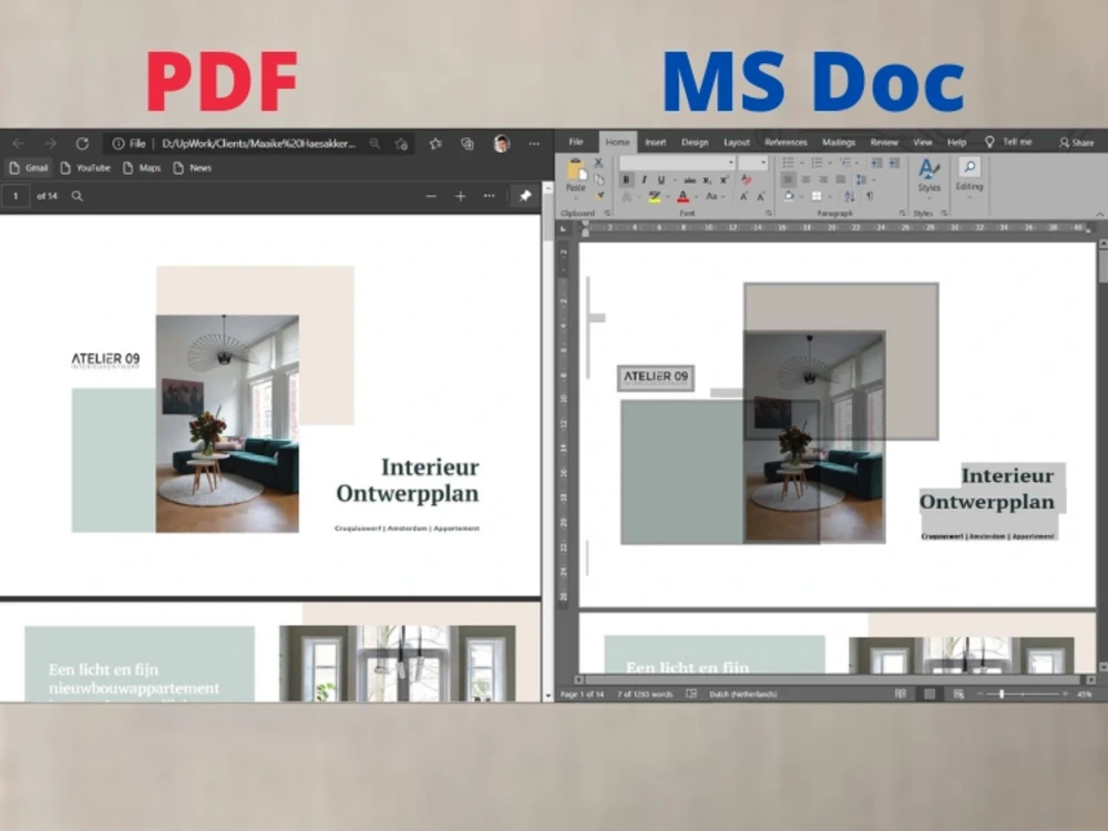 PDF Redesign/Convert/Remake into fully customizable MS Word Document ...