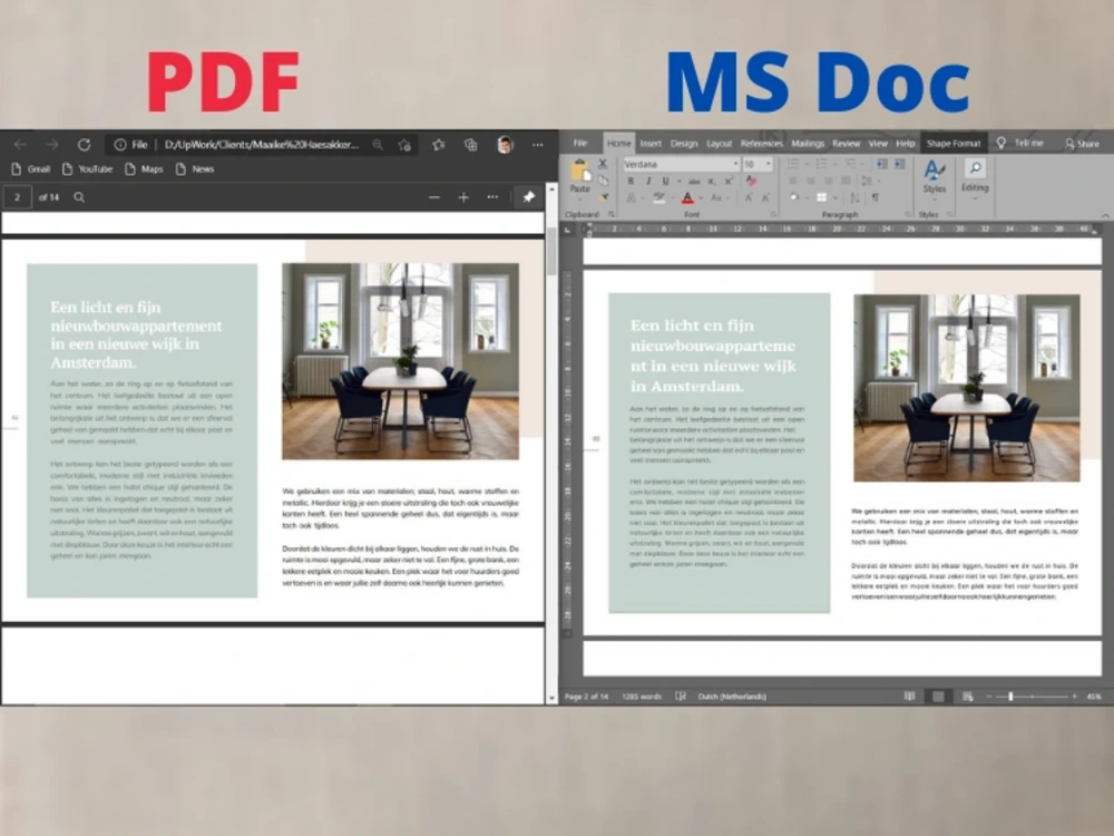 PDF Redesign/Convert/Remake into fully customizable MS Word Document file | Upwork