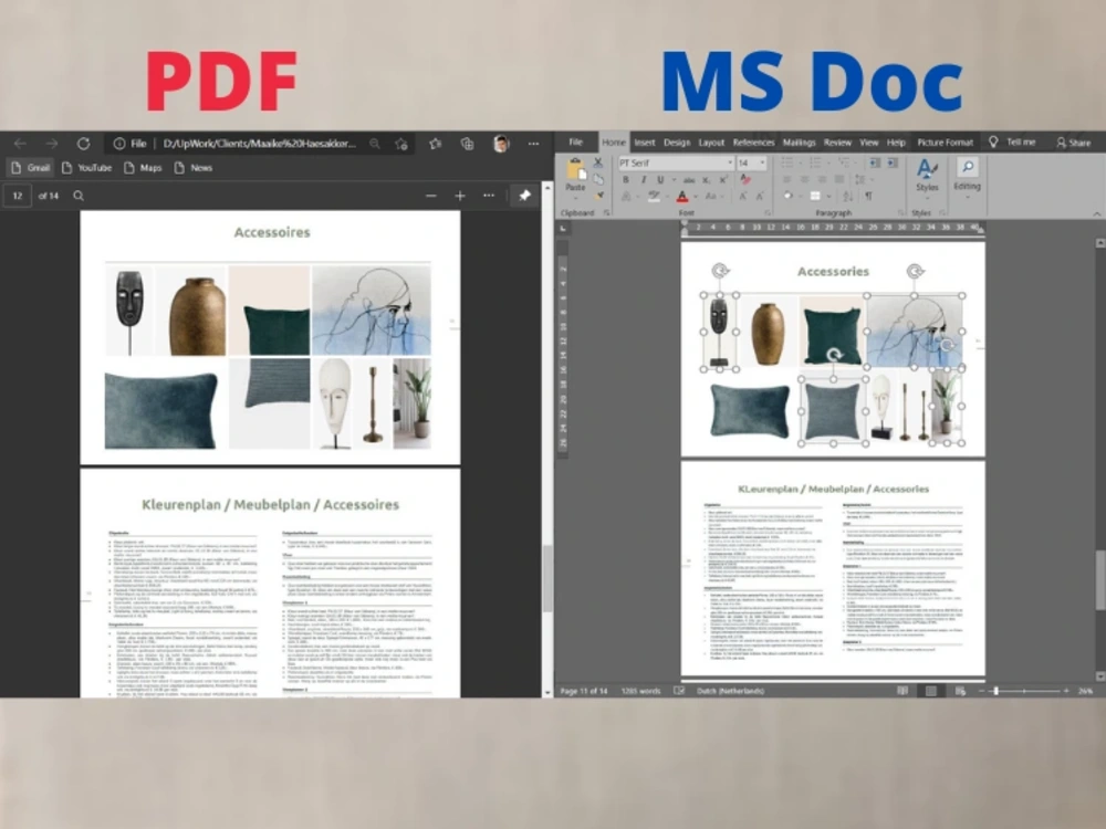 PDF Redesign/Convert/Remake into fully customizable MS Word Document ...