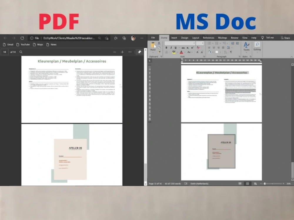 PDF Redesign/Convert/Remake into fully customizable MS Word Document ...
