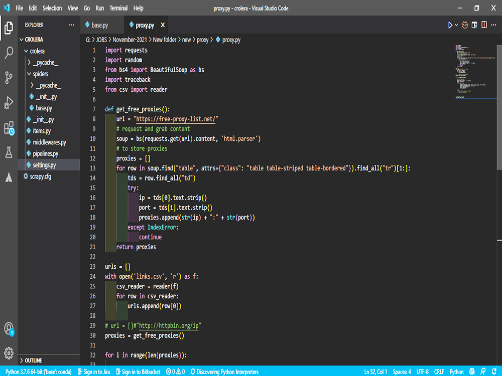 A web scraping Service with Python | Upwork