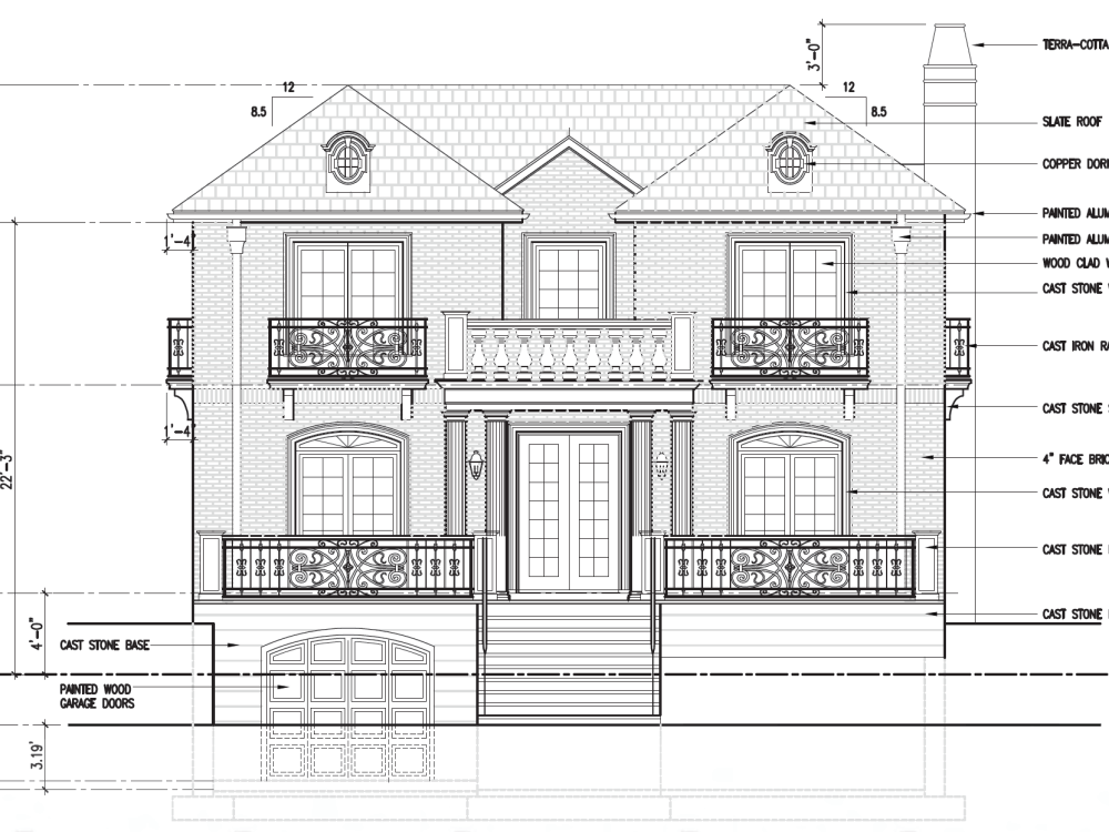 2D Architectural and Interior Design Construction Documentation ...