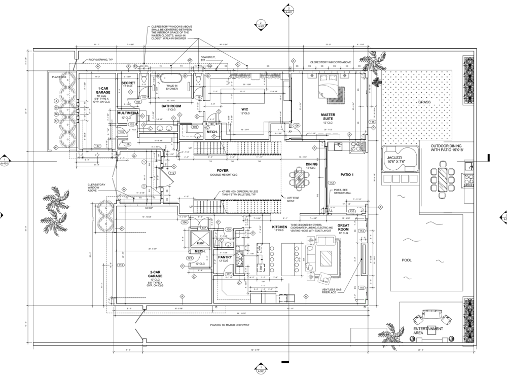 2D Architectural and Interior Design Construction Documentation ...