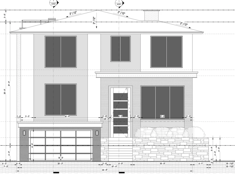 2D Architectural and Interior Design Construction Documentation ...