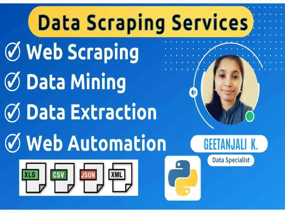 Web Scraping, Data Scraping, Data Mining, Web Crawling of Any Website | Upwork