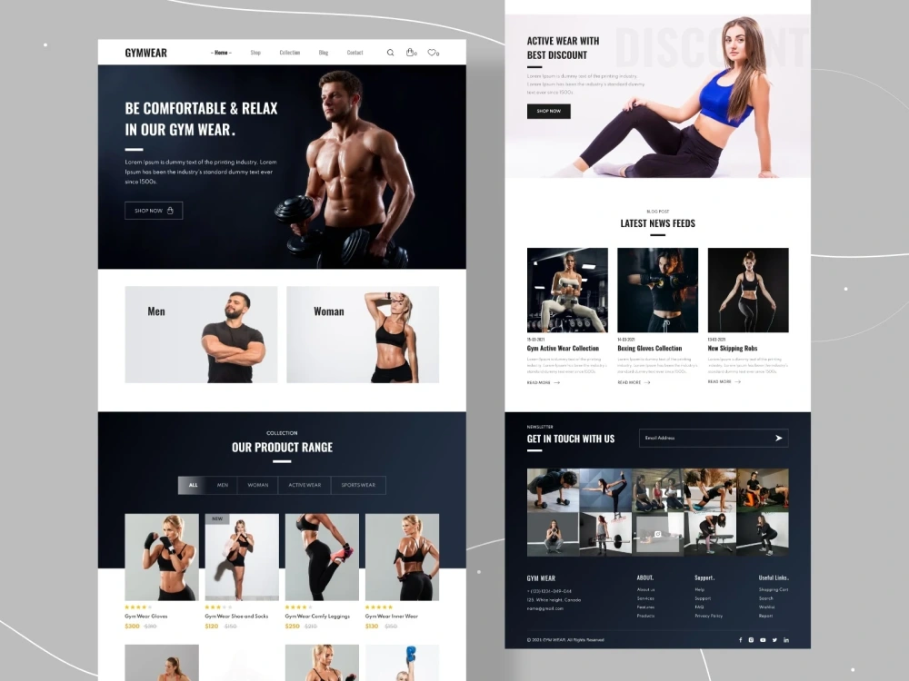 Modern Unique Website design | Upwork