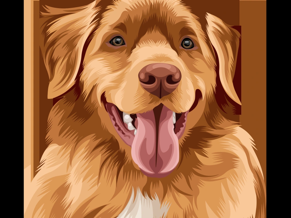 A fantastic pet vector cartoon potrait | Upwork