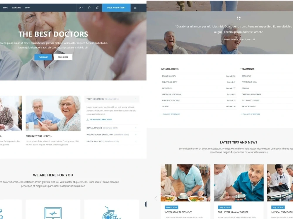 Design any medical, healthcare, home care, dental, clinic website | Upwork