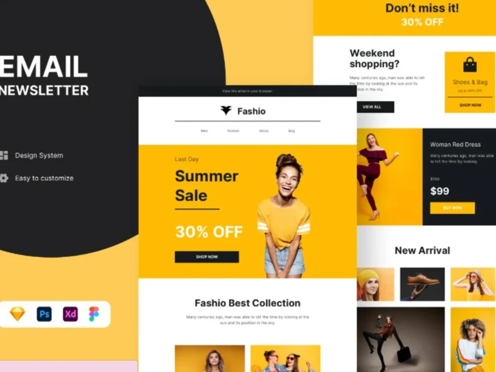 Editable MailChimp newsletter template design | Upwork