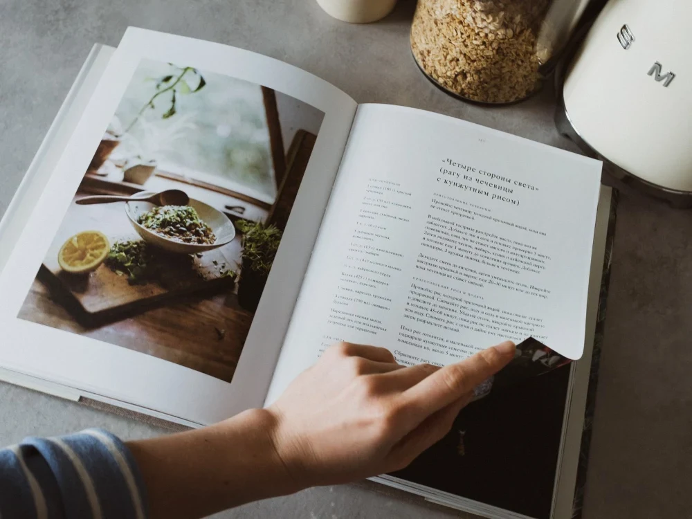 A professional layout design of recipe, diet and meal plan of cookbook ...