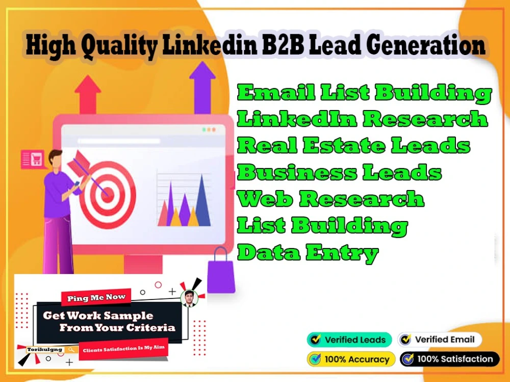 Linkedin B2B Lead Generation and Email List Building | Upwork