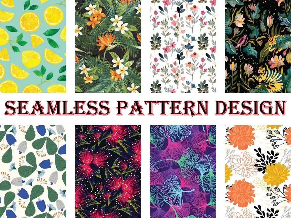 Fabric textile pattern seamless pattern design | Upwork