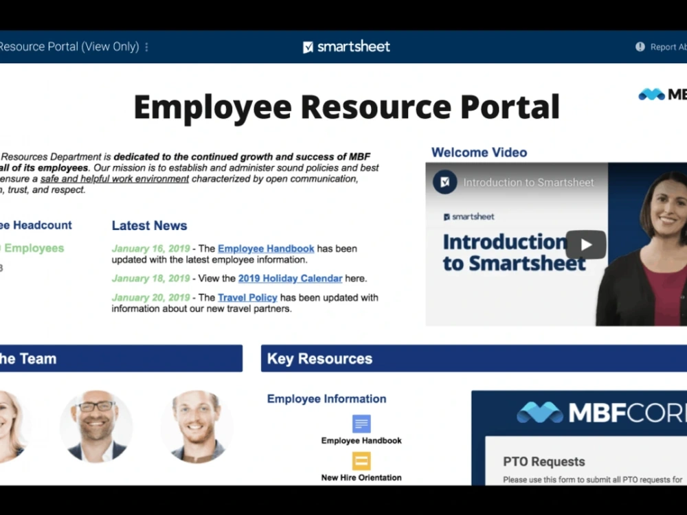 A thoughtfully designed Smartsheet Dashboard to highlight key metrics ...