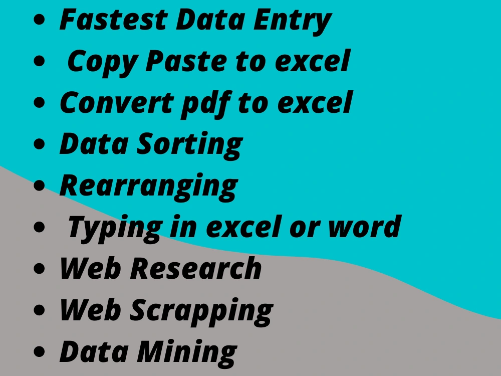 Professional & Quick Data Entry Services | Upwork