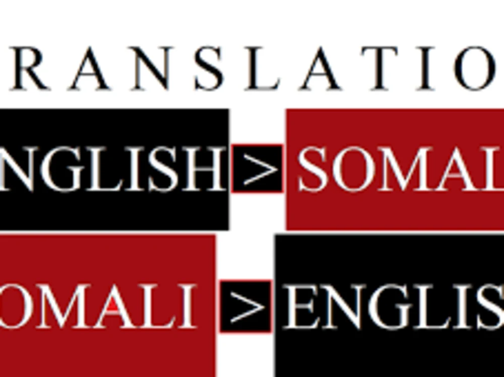 Professional Somali Translation With High Quality. | Upwork