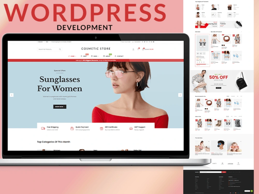 Clone, design, revamp or redesign WordPress website or blog website ...