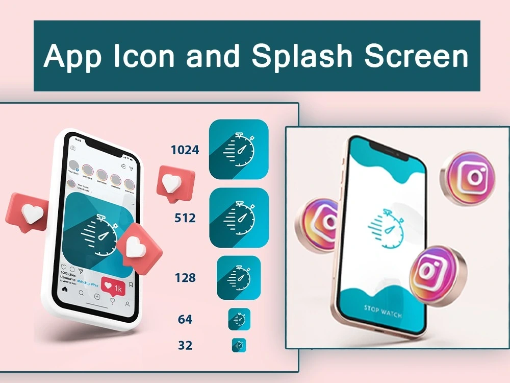 Fantastic mobile app icons and splash screen design for your business ...