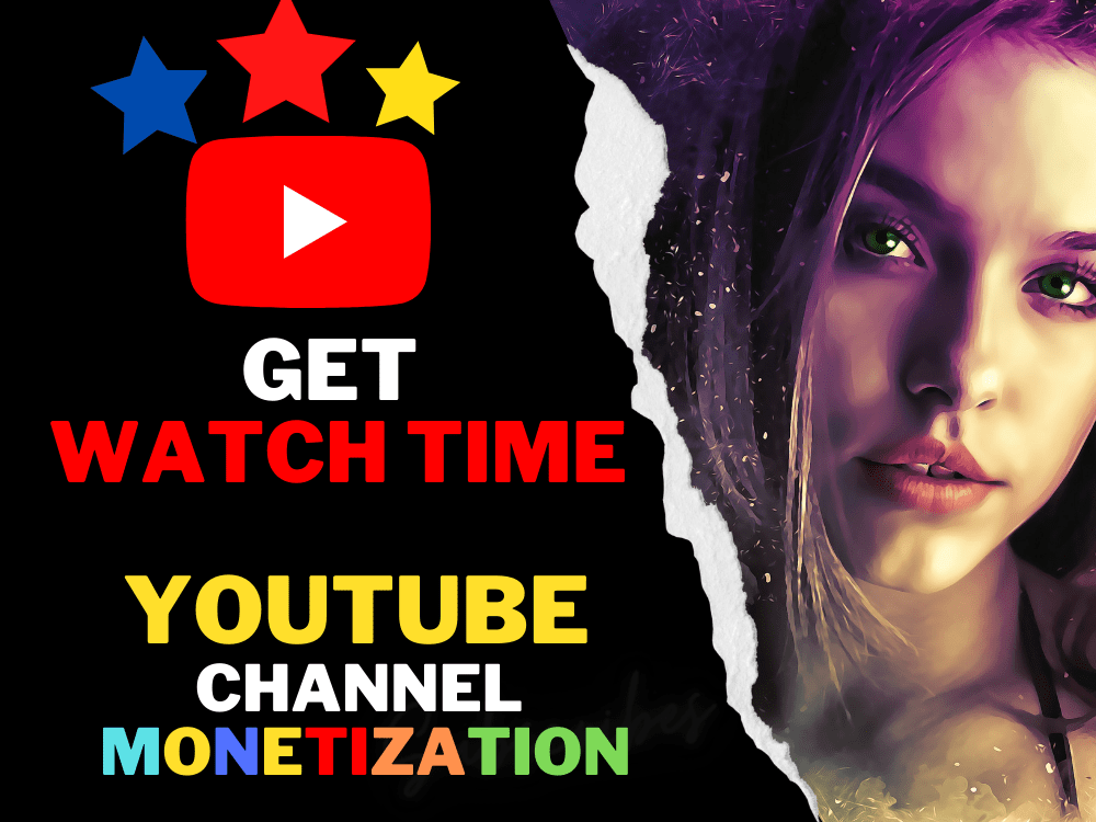 Non-drop 4000 watch hour /watch time for youtube channel monetization ...