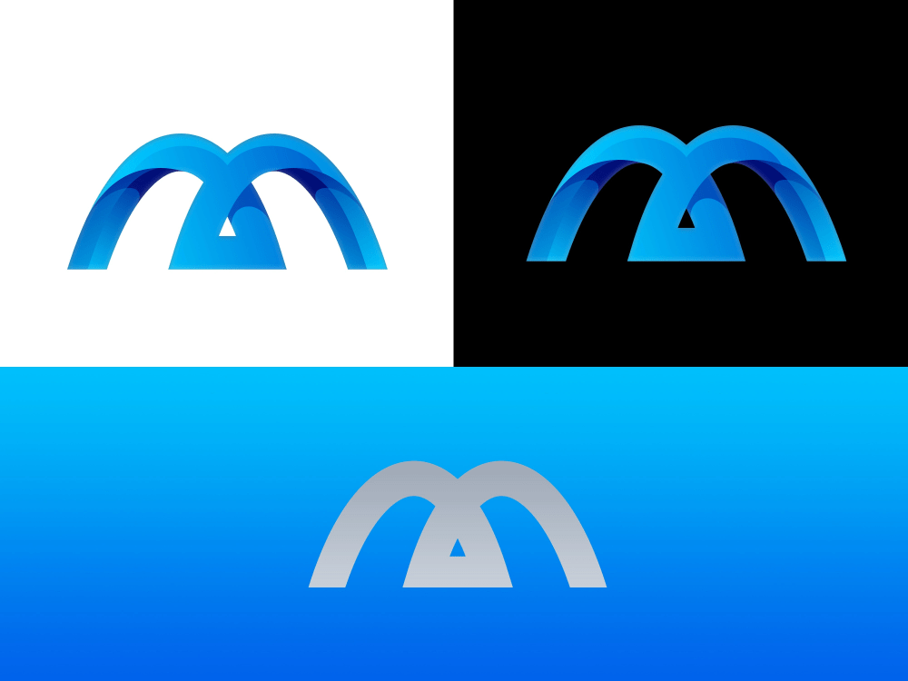 Modern logo with 3d mockups | Upwork