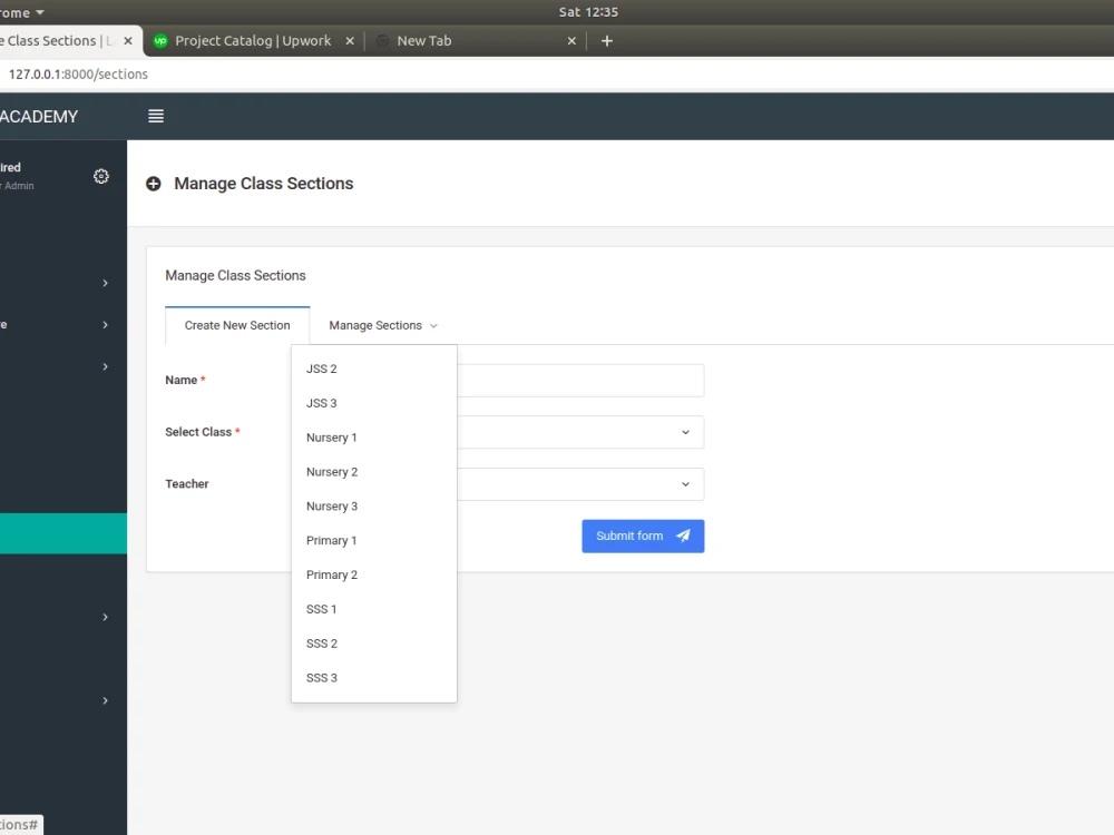 School management website for University/college/school | Upwork