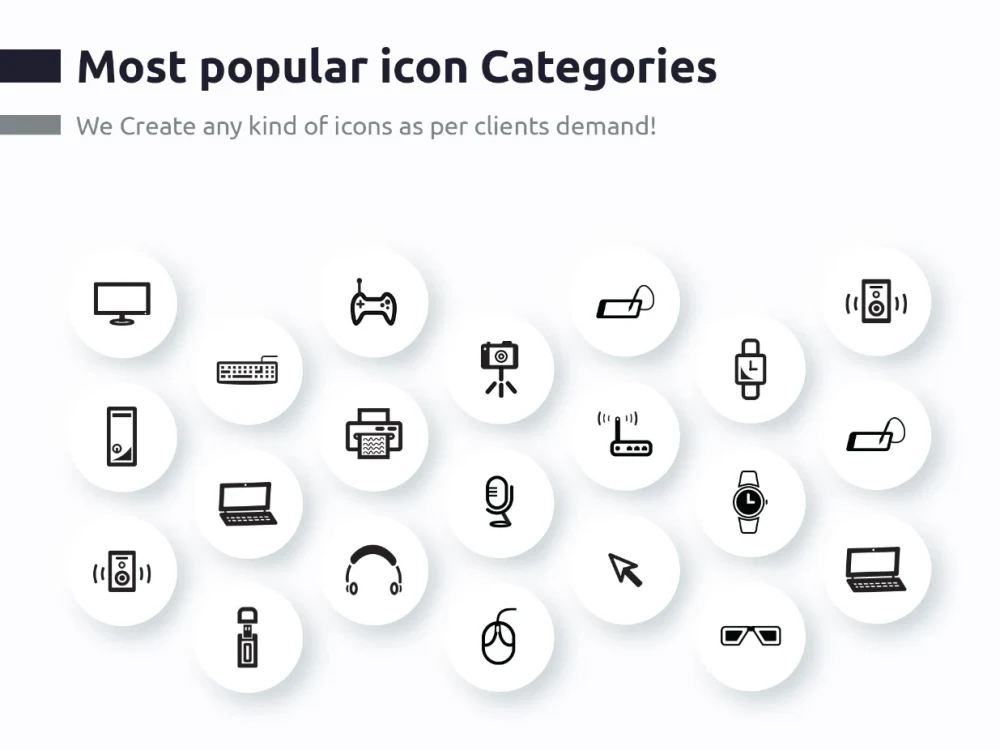 Unique, Modern and Minimal Custom icons set | Upwork