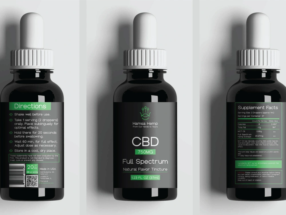 Elegant CBD label design, CBD Oil, and packaging | Upwork