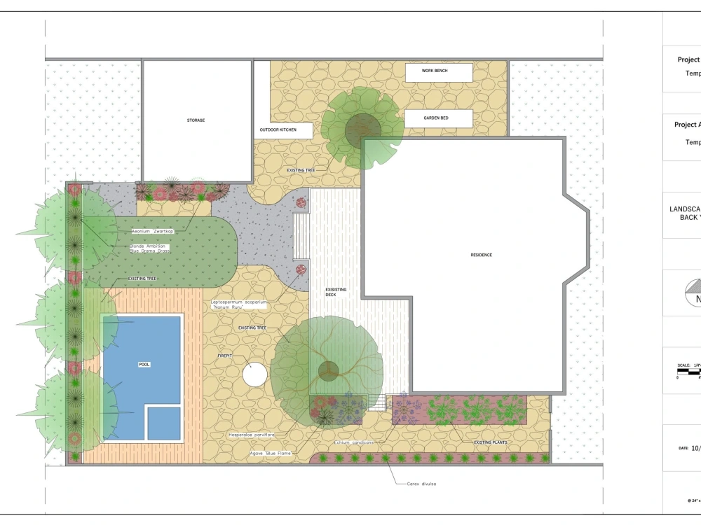 A 2D plan for your landscape design | Upwork