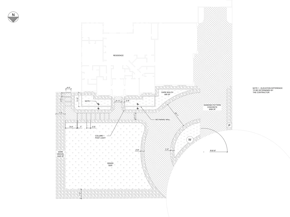 A 2D plan for your landscape design | Upwork