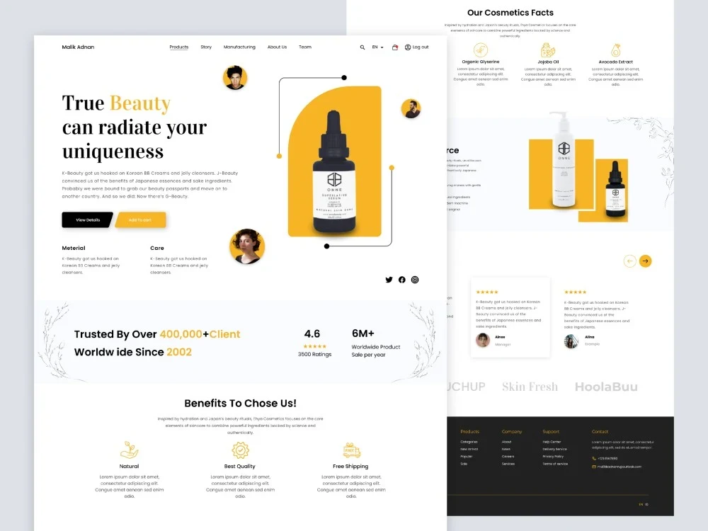 Mobile App UI design or Website Landing Page UI design in Figma or Xd ...
