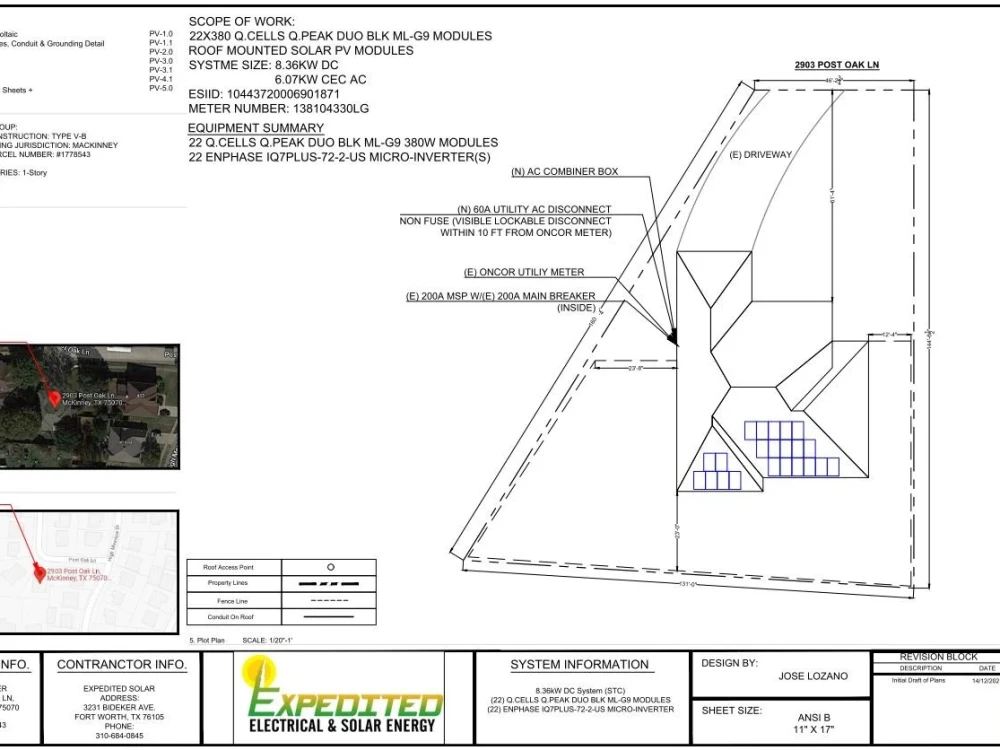 A template for PV plan sets | Upwork