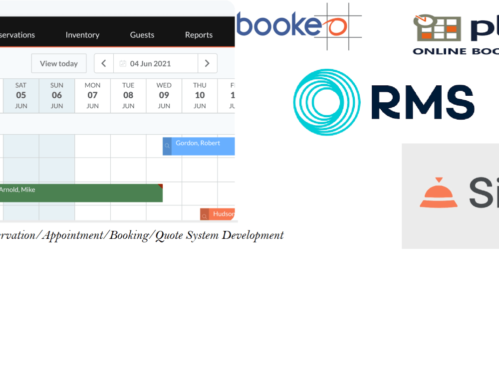 Planyo, Bookeo, Sirvoy, Little Hotelier, RMS Cloud Booking system setup ...