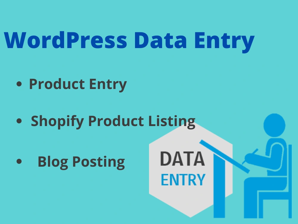 WordPress data entry, Blog post and Shopify product listing Services | Upwork