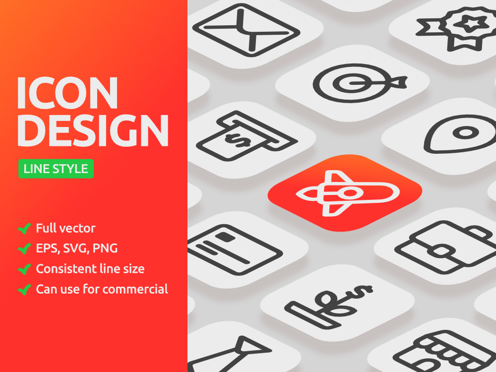 A beautiful and simple icon with line style | Upwork