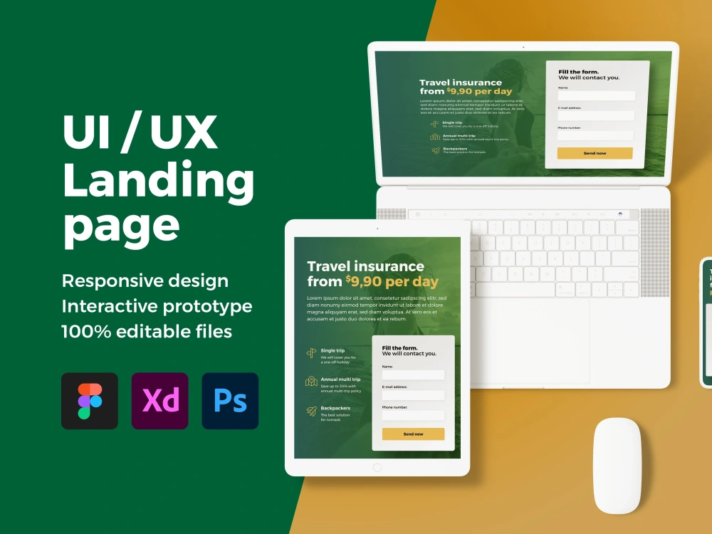 A high-converting Landing Page UX/UI design | Upwork
