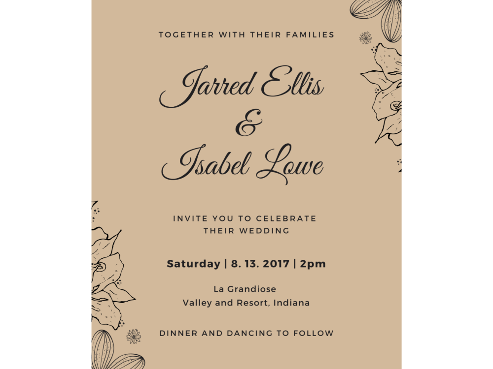 An attractive and a beautiful invitation card | Upwork