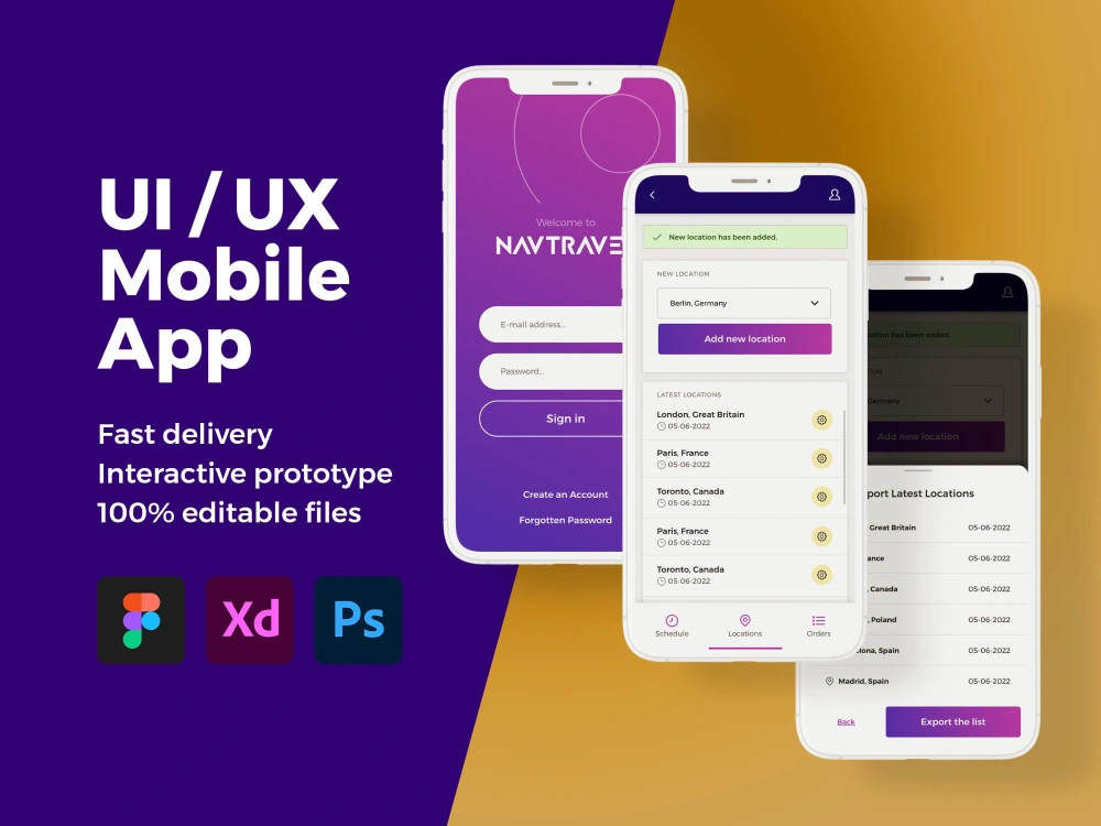 A modern Mobile App UX/UI design | Upwork