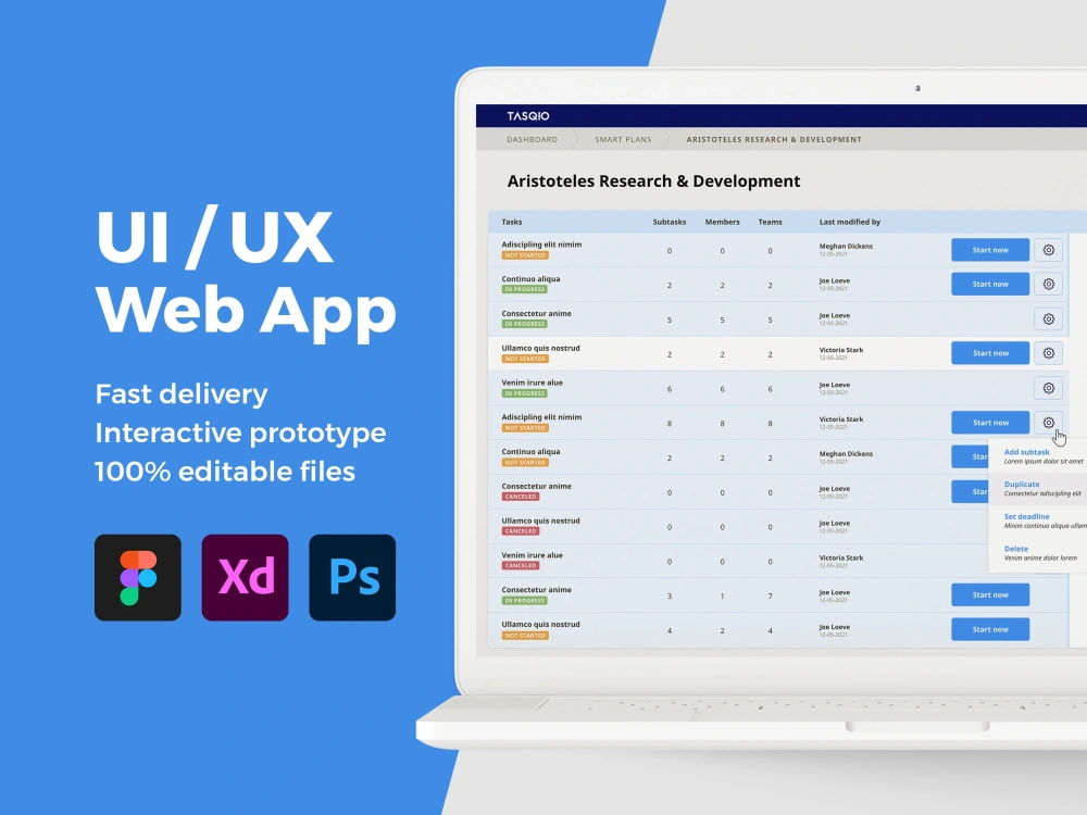 A modern Web App UX/UI design | Upwork