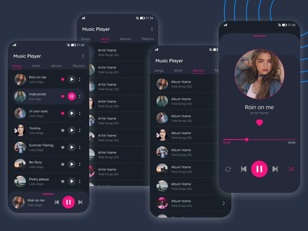 An eye-catchy, trendy and professional web or mobile app UI/UX design ...