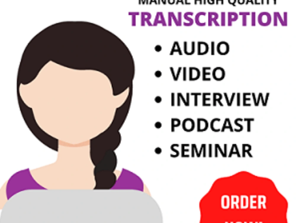 Accurate manual transcripts of your audio | Upwork