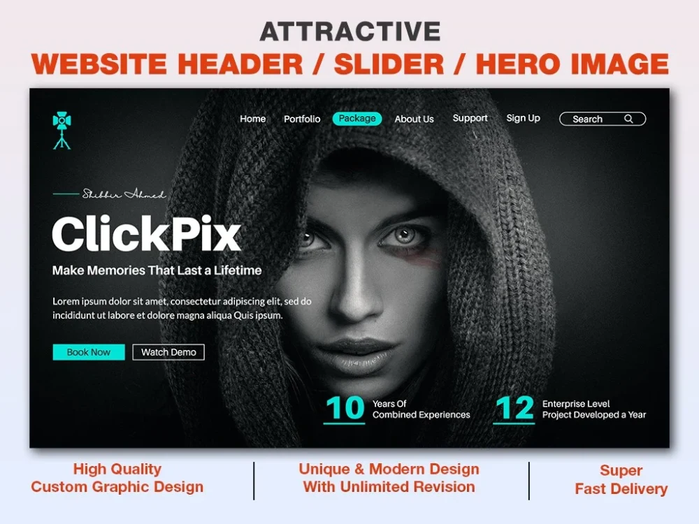 Attractive Website header, slider, banner, hero image, Shopify store ...