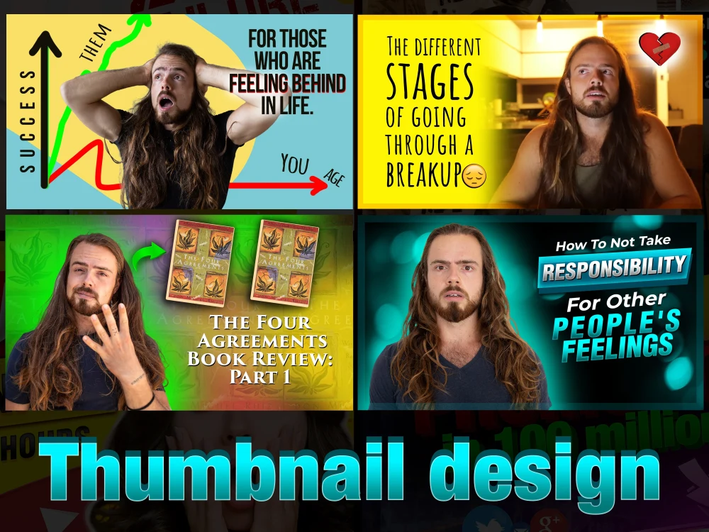 Excellent, attractive, eye-catchy youtube thumbnail design | Upwork