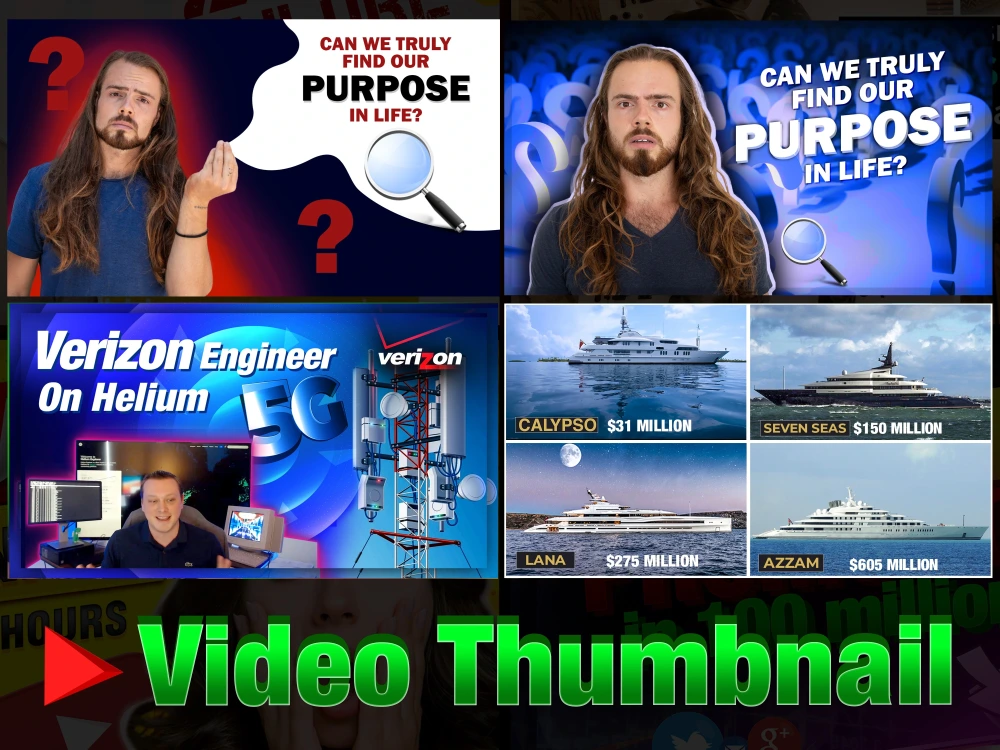 Excellent, attractive, eye-catchy youtube thumbnail design | Upwork