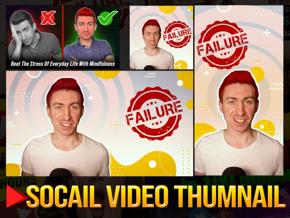 Excellent, attractive, eye-catchy youtube thumbnail design | Upwork